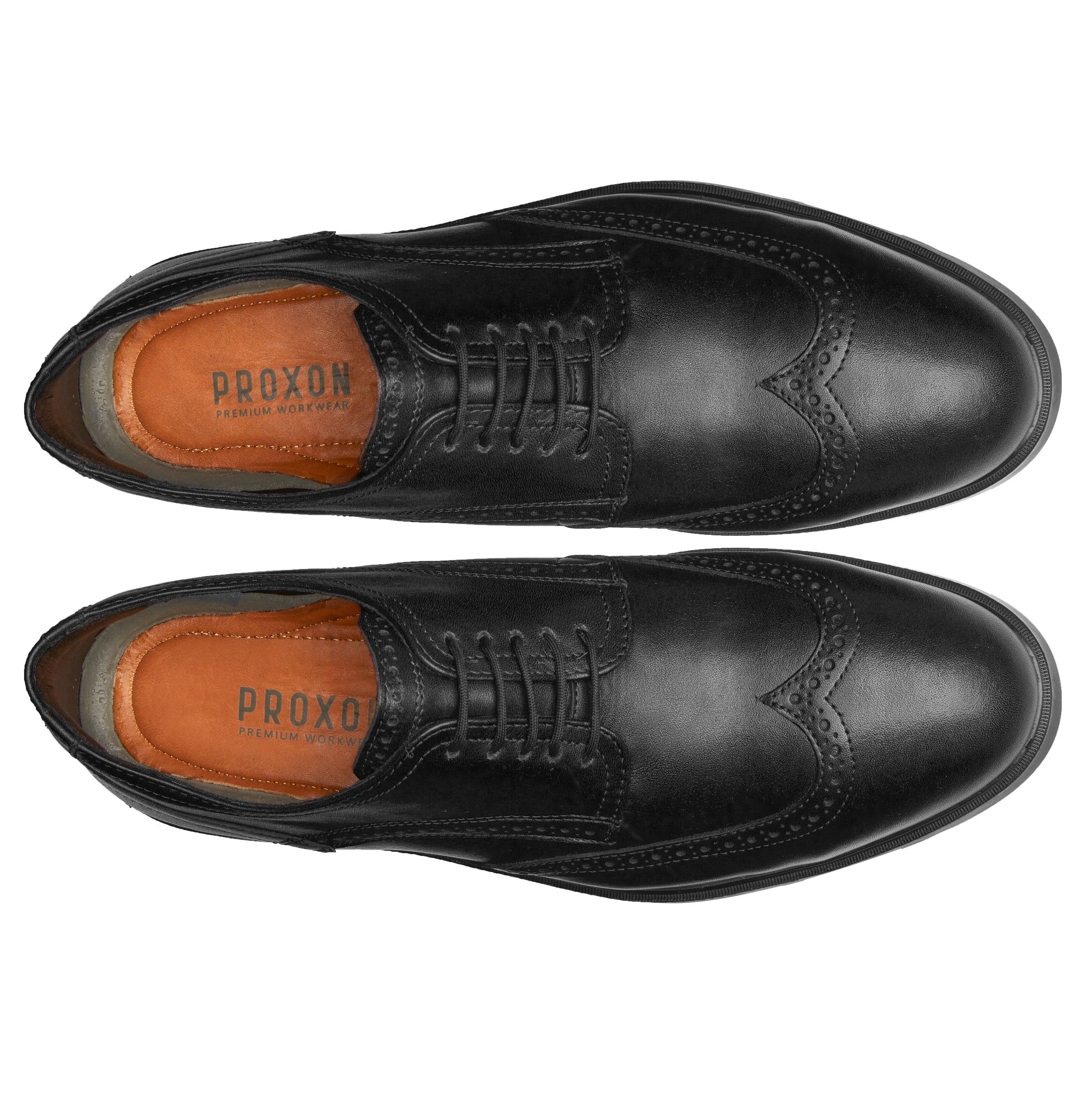 EXECUTIVE STEEL TOE SHOE CAPTAIN BLACK | Proxon Premium wokwear ...